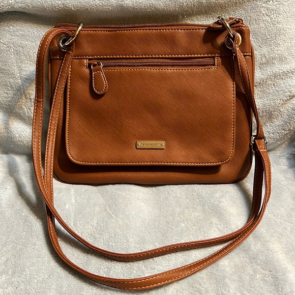 new directions | Bags | New Directions Brown Leather Shoulder Bag With ...